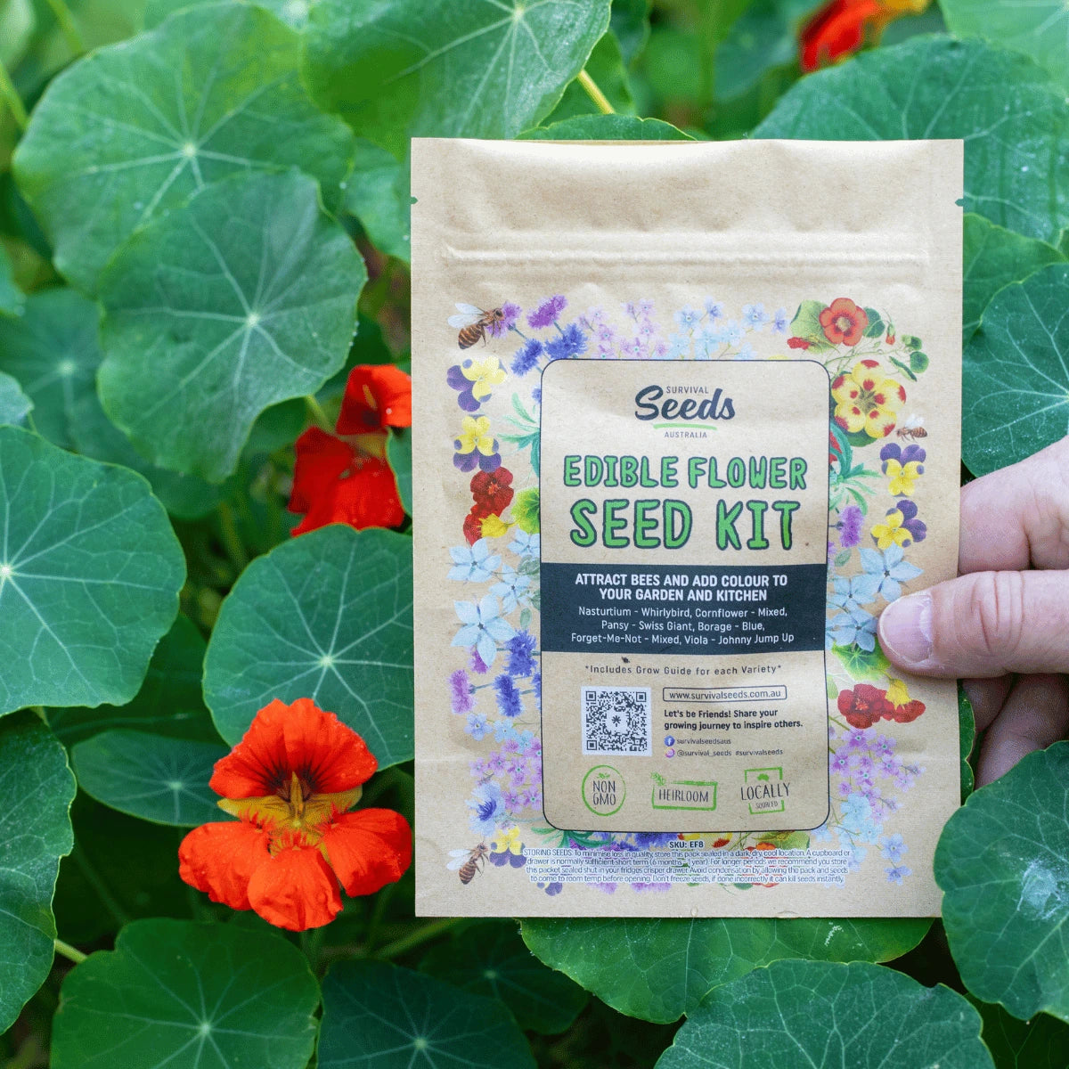 Edible Flower Seeds | 6 x Heirloom Varieties – Survival Seeds